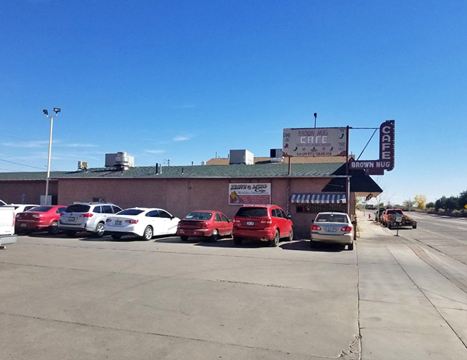 A parking lot filled with cars is the universal sign language for "the food here is worth stopping for" – no fancy marketing needed.