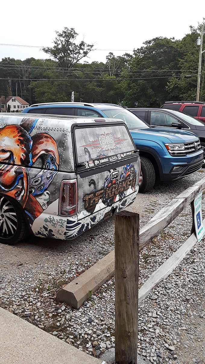 Even the parking lot has character. When you see cars from three states waiting for a taste, you know you've found something special.
