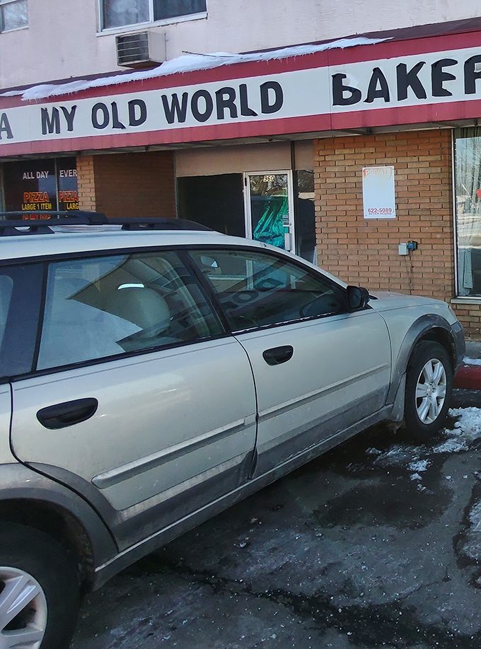 The parking area suggests a place where people come for purpose, not ambiance—the culinary equivalent of "I'm not here to make friends, I'm here to win."