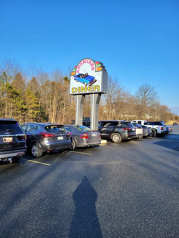 A packed parking lot tells the whole story – when locals vote with their vehicles, you know you've found the real deal.