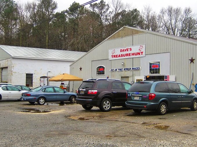 The parking lot tells the real story—locals know where the deals are, and they're willing to navigate gravel to find them.