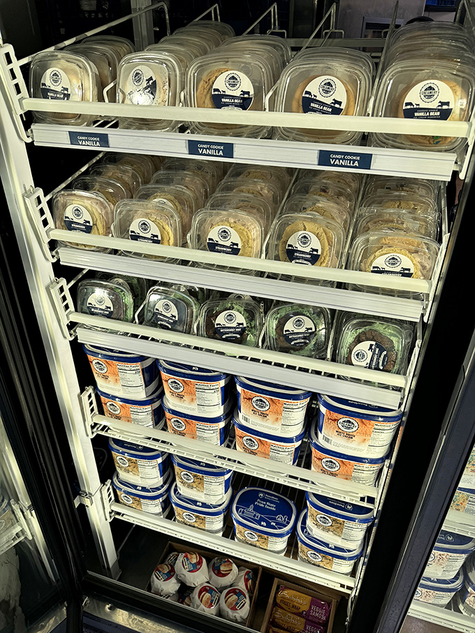 A freezer full of take-home treasures. Because the only thing better than Berkey Creamery ice cream today is Berkey Creamery ice cream tomorrow.