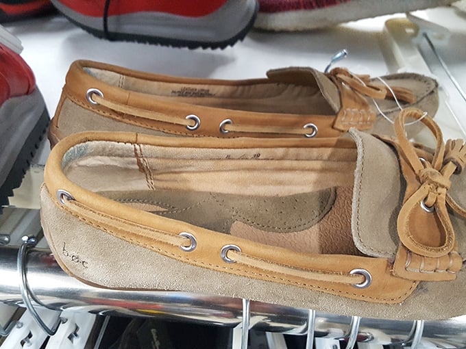 These boat shoes have navigated their way to the perfect spot—waiting for someone who appreciates slightly worn-in comfort.