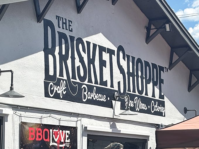 That bold signage announces what your nose already knows – you've arrived at Tampa's temple of smoked meat excellence.