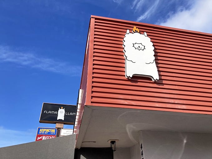 That adorable llama logo with its tiny flame crown perfectly captures the restaurant's personality—whimsical yet sophisticated, with just the right amount of heat.