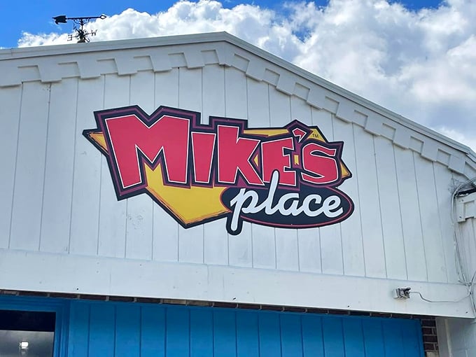 That logo isn't just a sign—it's a beacon of culinary adventure. Like a superhero emblem promising salvation from boring restaurant chains.
