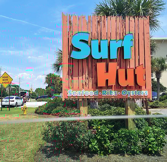 Simple signage promises big flavors – sometimes the best treasures hide in plain sight completely.