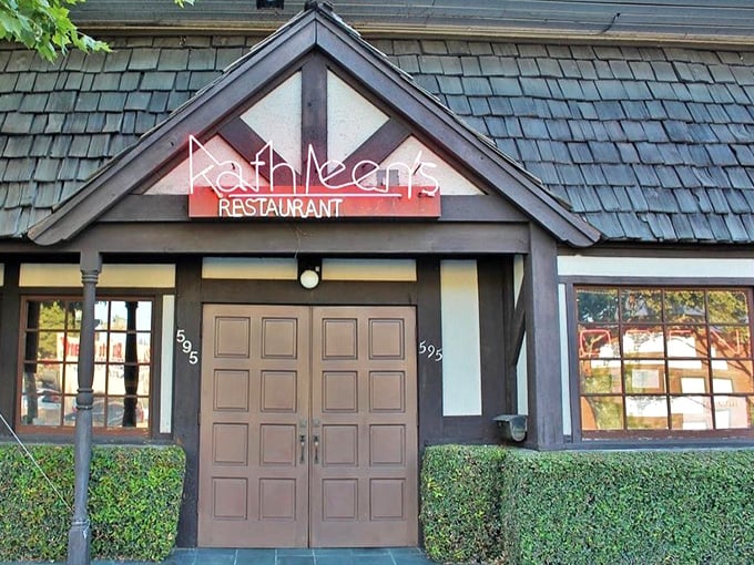 The iconic Kathleen's signage glows with welcome, a beacon for breakfast enthusiasts and a landmark for Pasadena locals in the know.