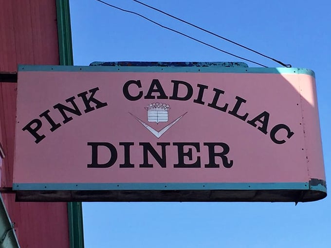 The sign promises more than food—it's advertising a temporary escape from modern life, served with a side of genuine hospitality.