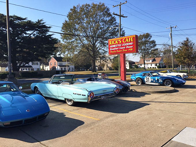 Classic cars occasionally grace the parking lot – a perfect pairing with a restaurant that values timeless quality over fleeting trends.