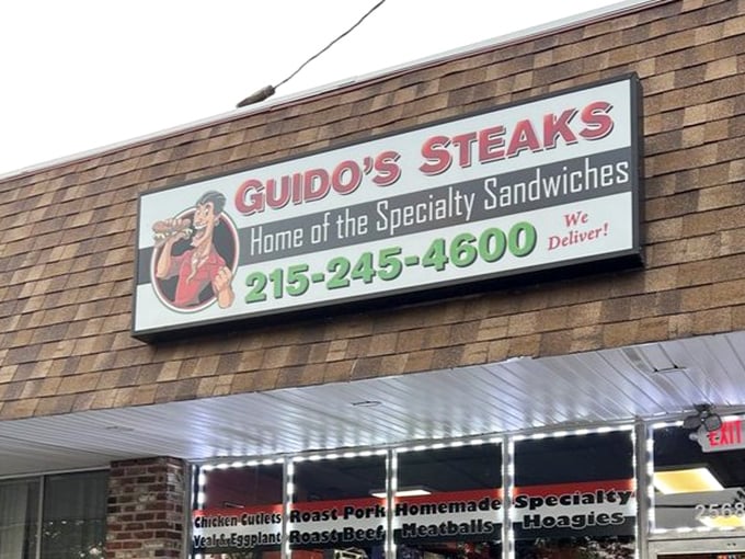 The sign that's guided hungry travelers for years. Like a lighthouse for those lost in a sea of mediocre lunch options.