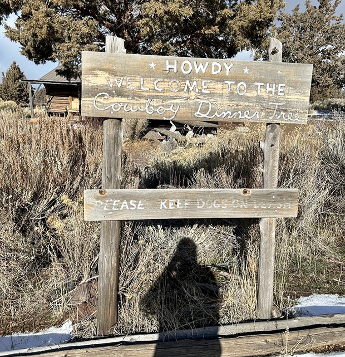 The welcome sign stands as both invitation and warning: beyond this point, your understanding of "portion size" will be forever altered.