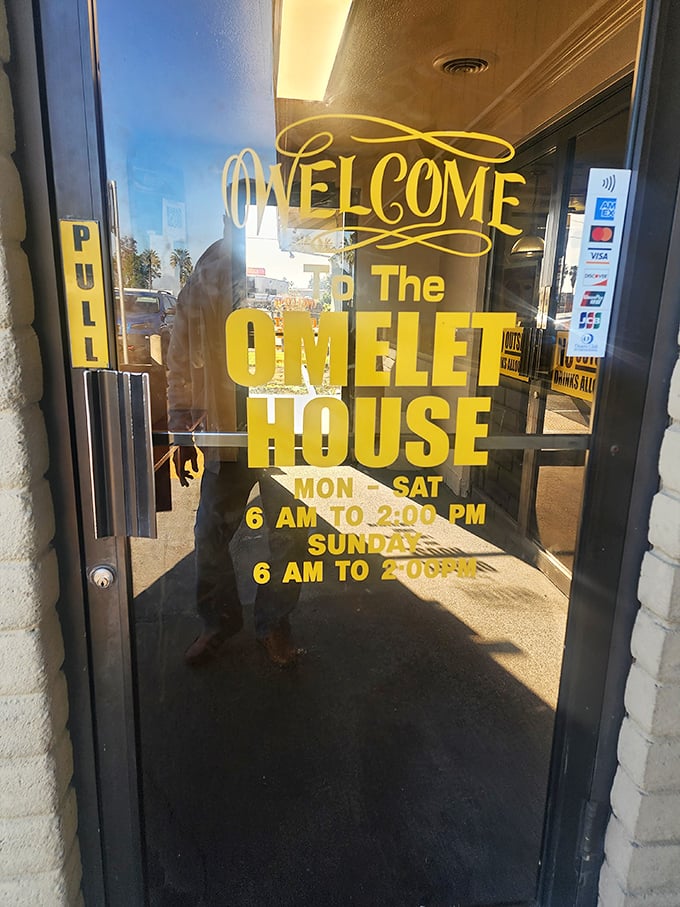 "Welcome" indeed—these golden hours of operation are the breakfast equivalent of "Open Sesame" to a cave of morning treasures.