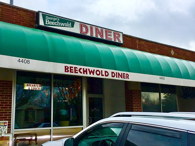 The unassuming storefront that houses Columbus's best-kept breakfast secret – sometimes greatness wears humble work clothes.
