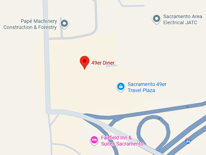 16. 49er diner map