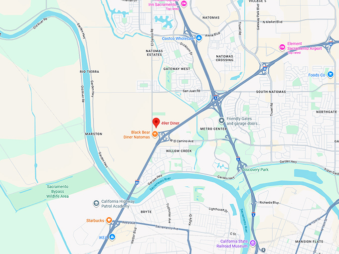 16. 49er diner map