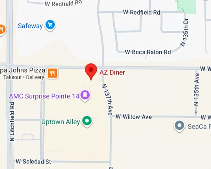 16. az diner map