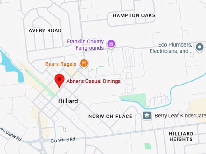 16. abner's casual dinings map