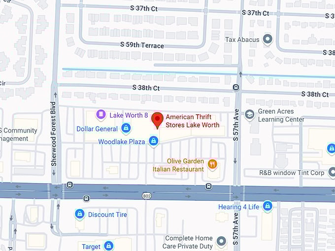 16. american thrift stores lake worth map