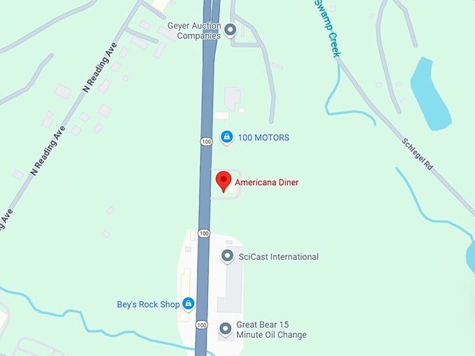 16. americana diner map
