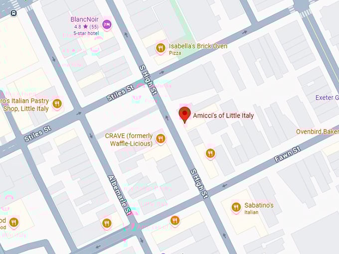 16. amicci's of little italy map