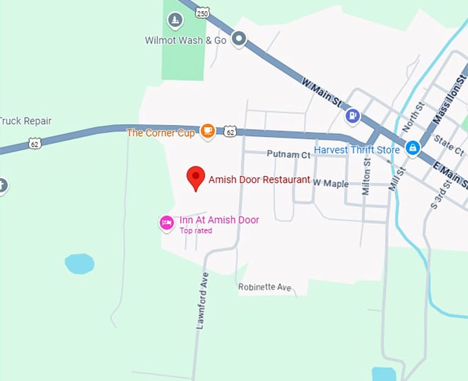 16. amish door restaurant map