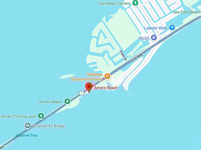 16. anne's beach map