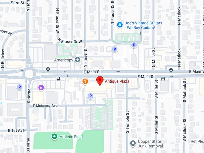 16. antique plaza map