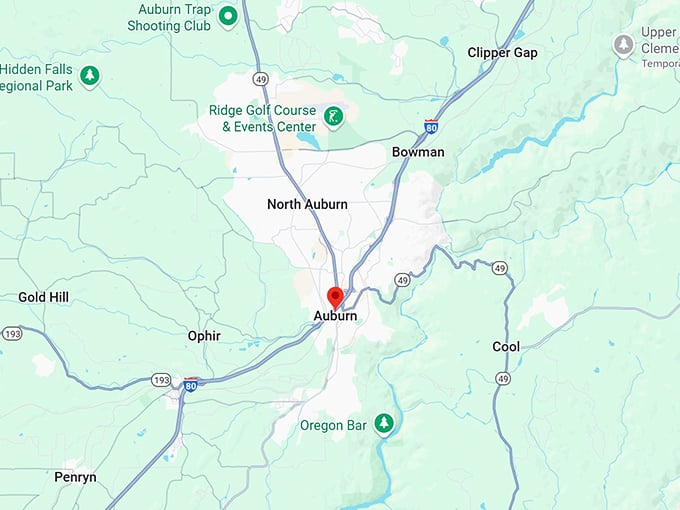 16. auburn ca map