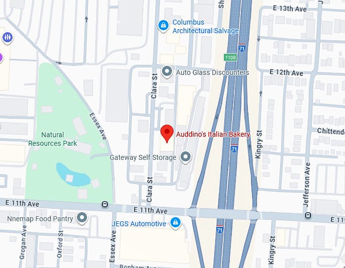 16. auddino's italian bakery map