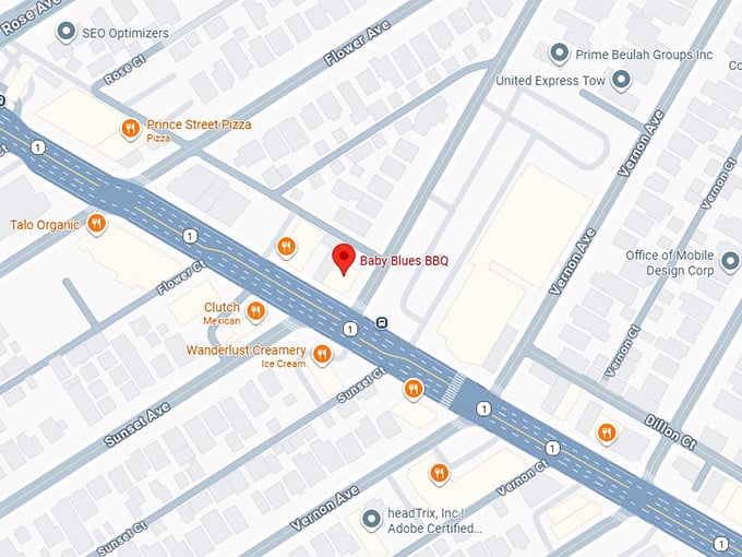 baby blues bbq map