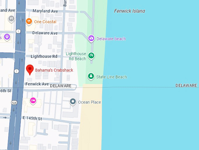 16. bahama’s crabshack map