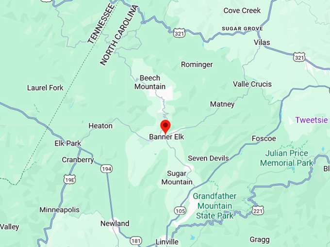 16. banner elk map