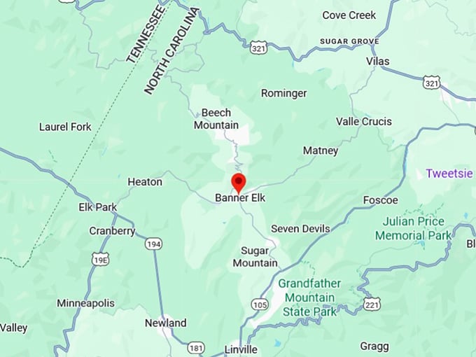 16. banner elk map