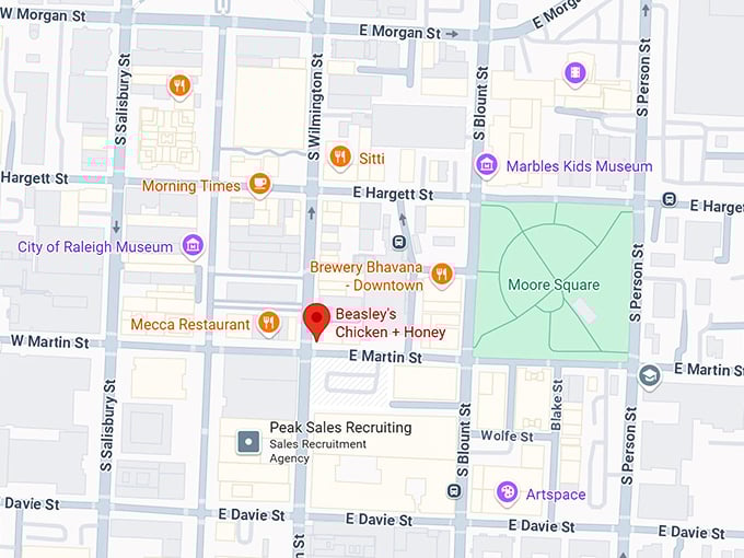 16. beasley's chicken + honey map