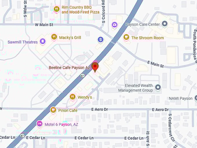 16. beeline cafe payson az map