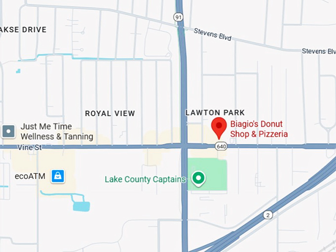 16. biagio’s donut shop & pizzeria map