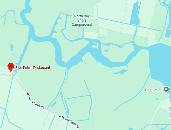 16. blue pete’s restaurant map