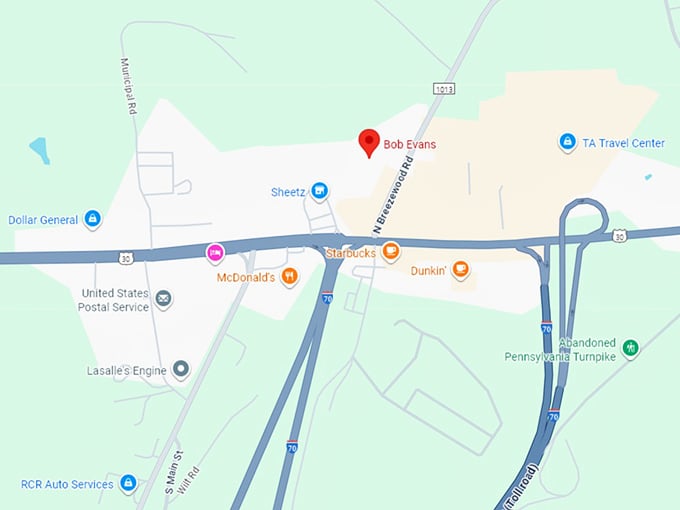 16. bob evans map