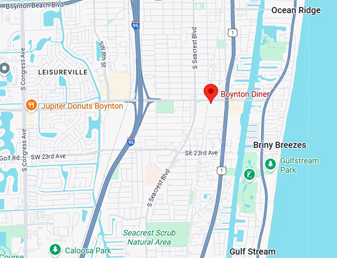 16. boynton diner map