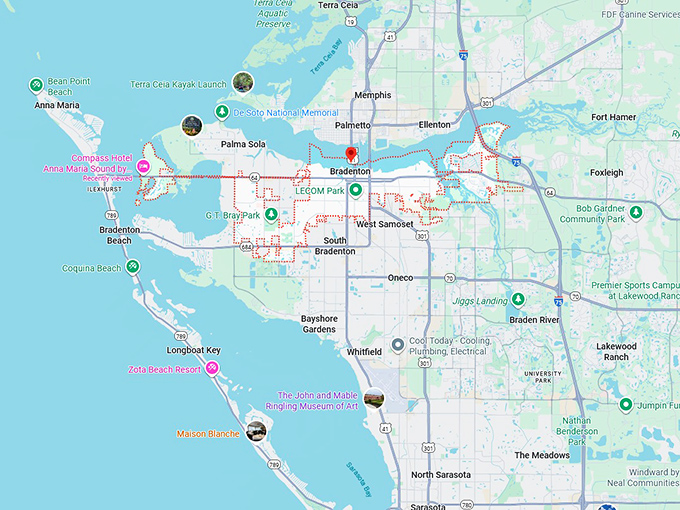 16. bradenton map