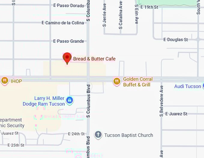 16. bread & butter café map