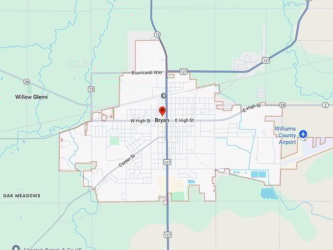 16. bryan, oh map