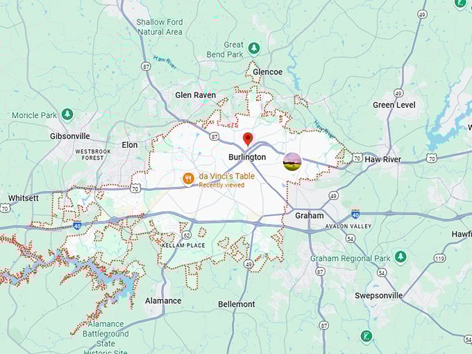 burlington map