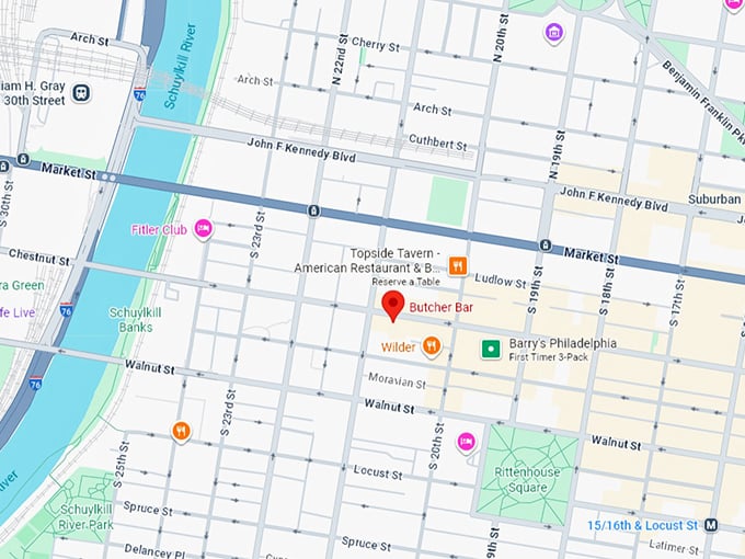 16. butcher bar map