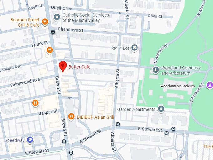 butter cafe map