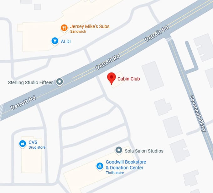 16. cabin club map