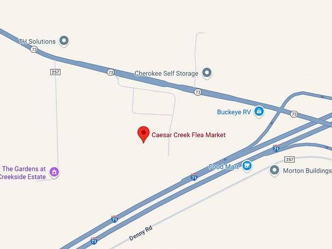 16. caesar creek flea market map
