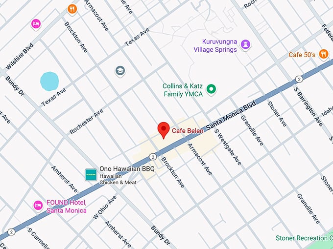 16. cafe belen map
