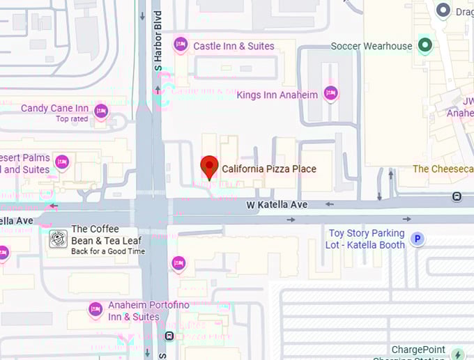 16. california pizza place map